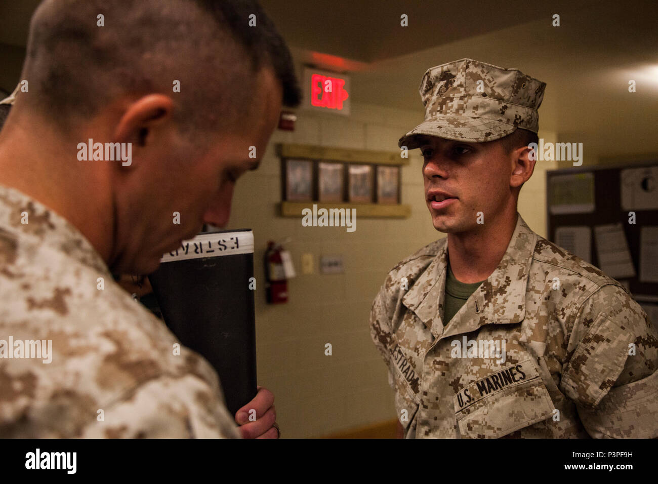 Platoon commanders inspection hi-res stock photography and images - Alamy