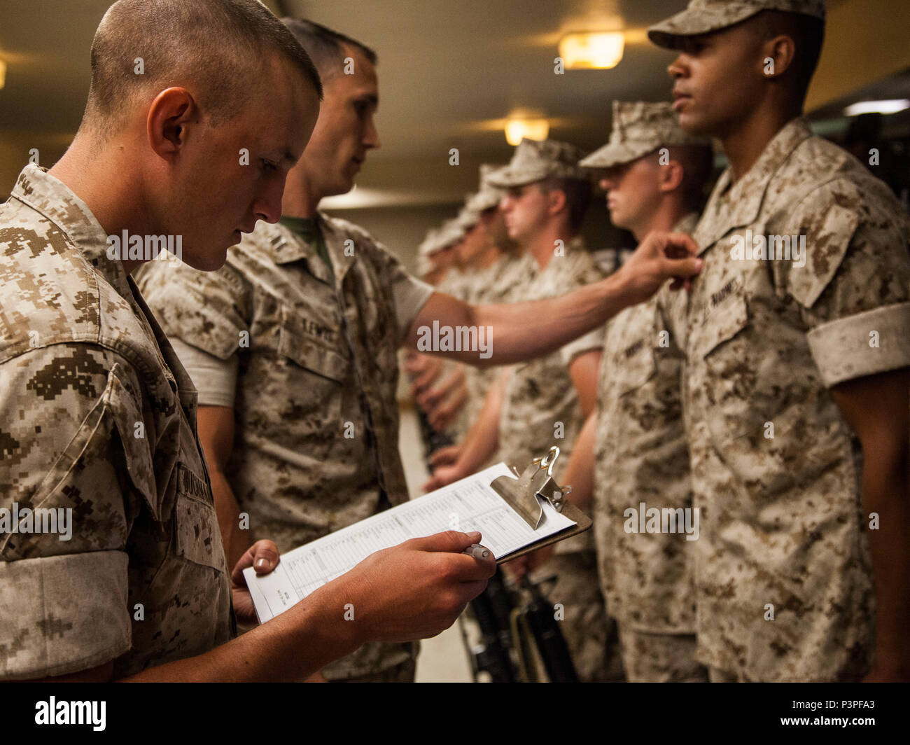 Platoon commanders inspection hi-res stock photography and images - Alamy