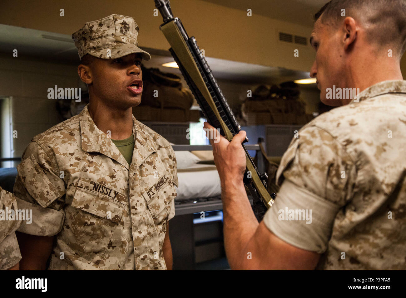 Candidates with Charlie Company, Officer Candidate School (OCS), are ...