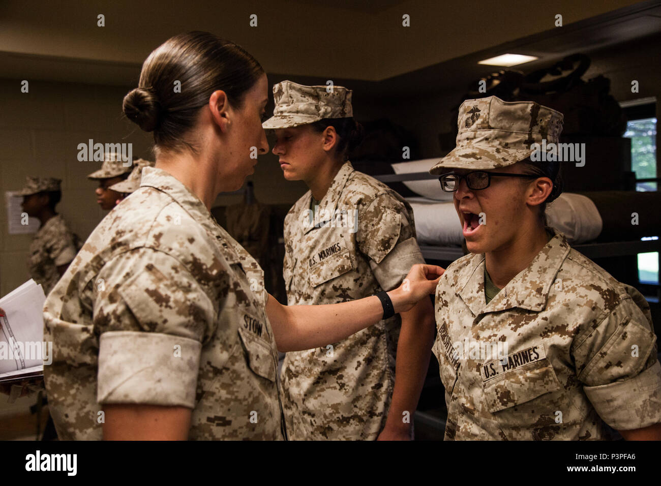 Candidates with Charlie Company, Officer Candidate School (OCS), are ...