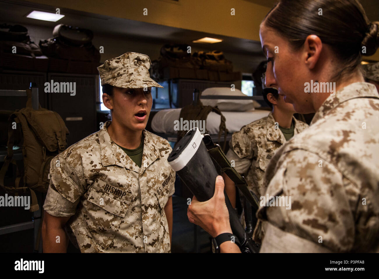 Candidates with Charlie Company, Officer Candidate School (OCS), are ...