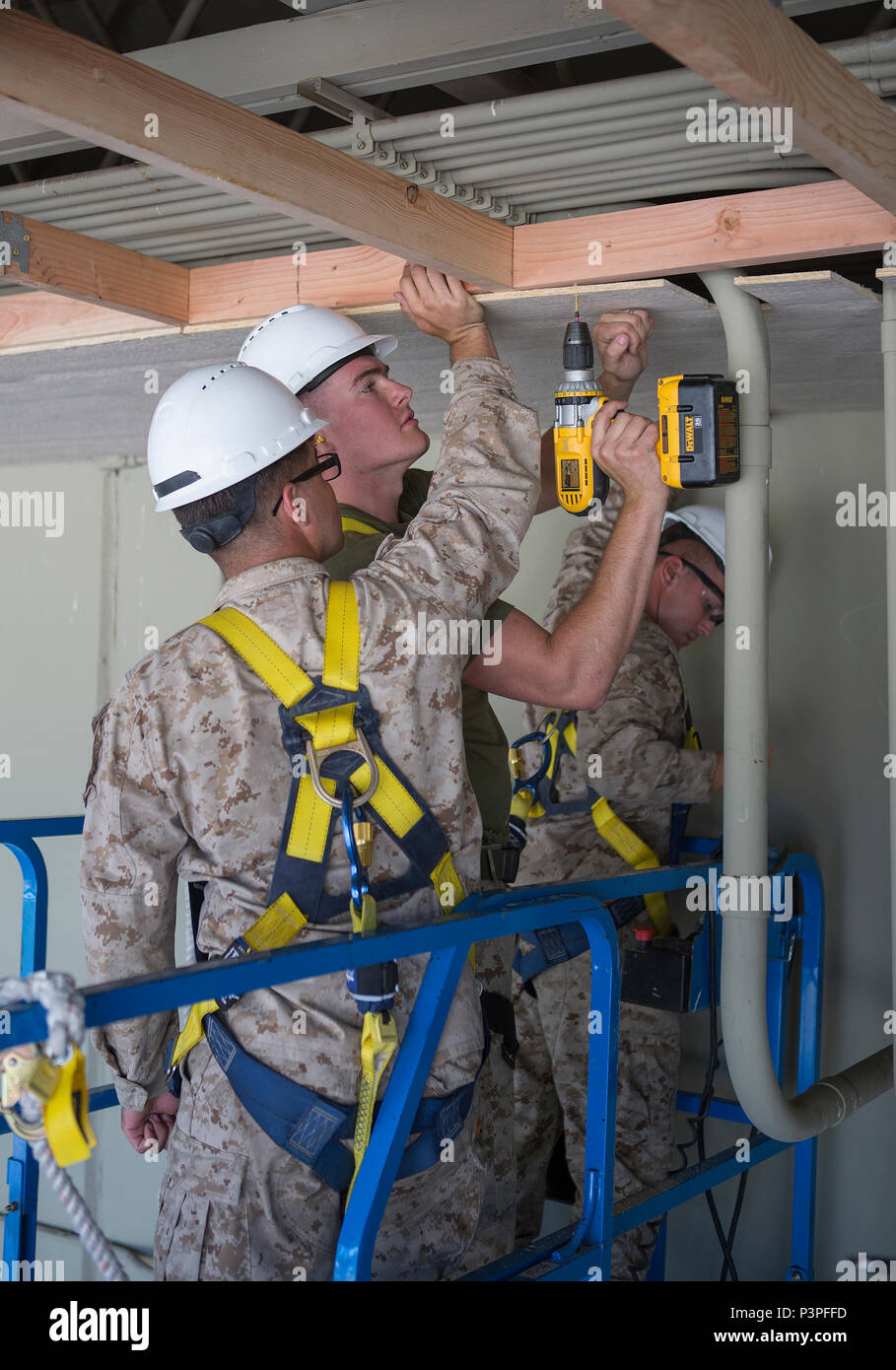 Marines with Engineer Services Company, Combat Logistics Battalion 23 ...