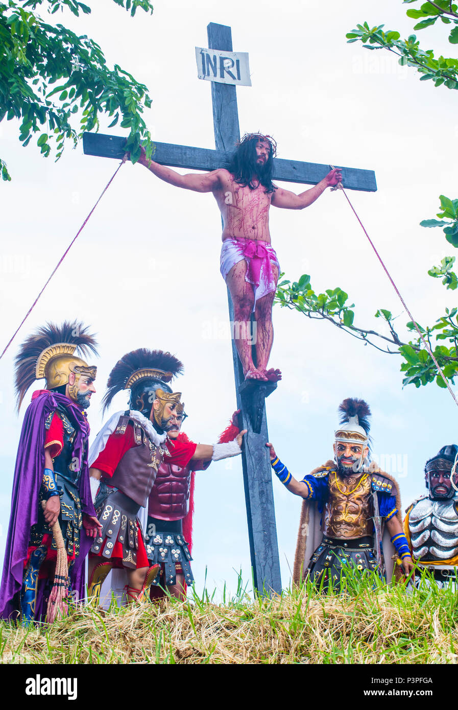 Participants in the Moriones festival in Boac Marinduque island the ...