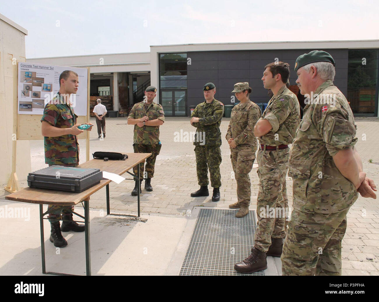 U.S. Army 2nd Lt. Katelynn Clark (center), an assistant operations ...