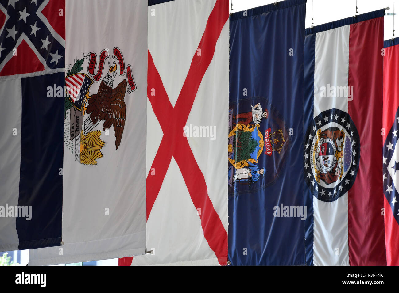 confederata usa state different flags Stock Photo - Alamy