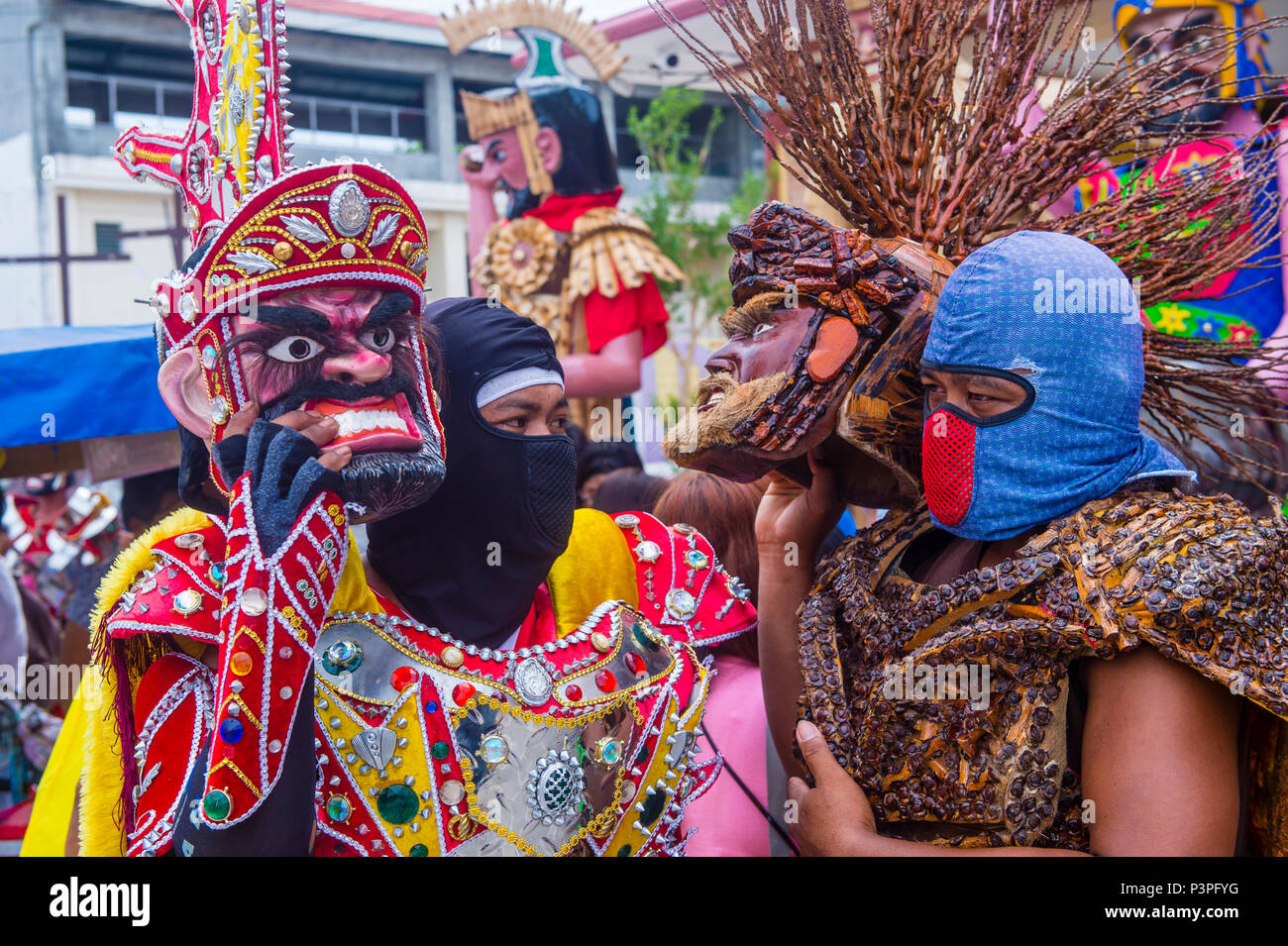Participants in the Moriones festival in Boac Marinduque island the ...