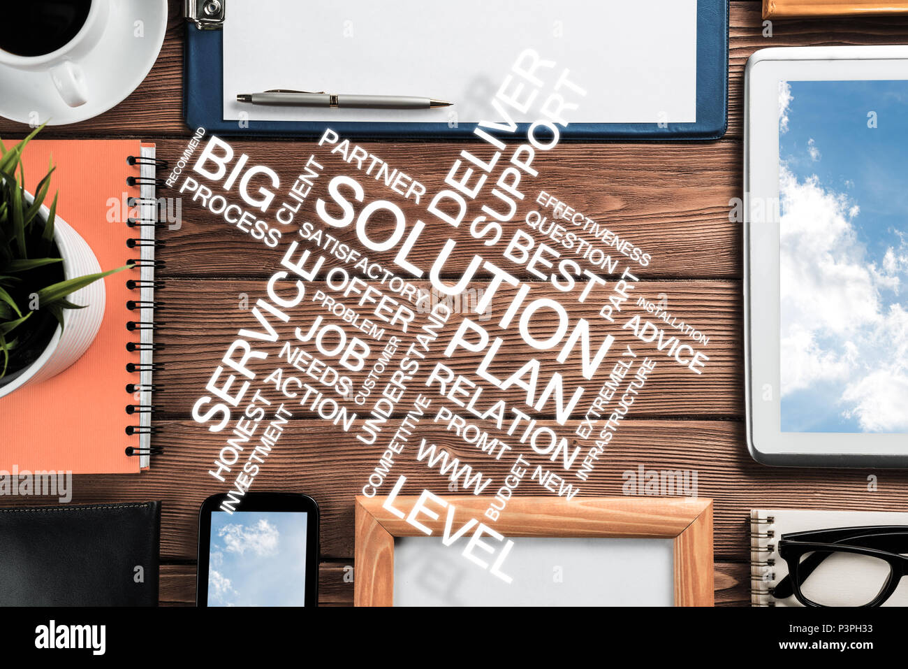 Modern workplace concept Stock Photo - Alamy
