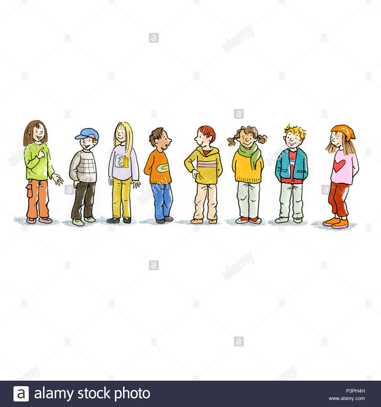 Children Queue Class Stock Photos & Children Queue Class Stock Images ...