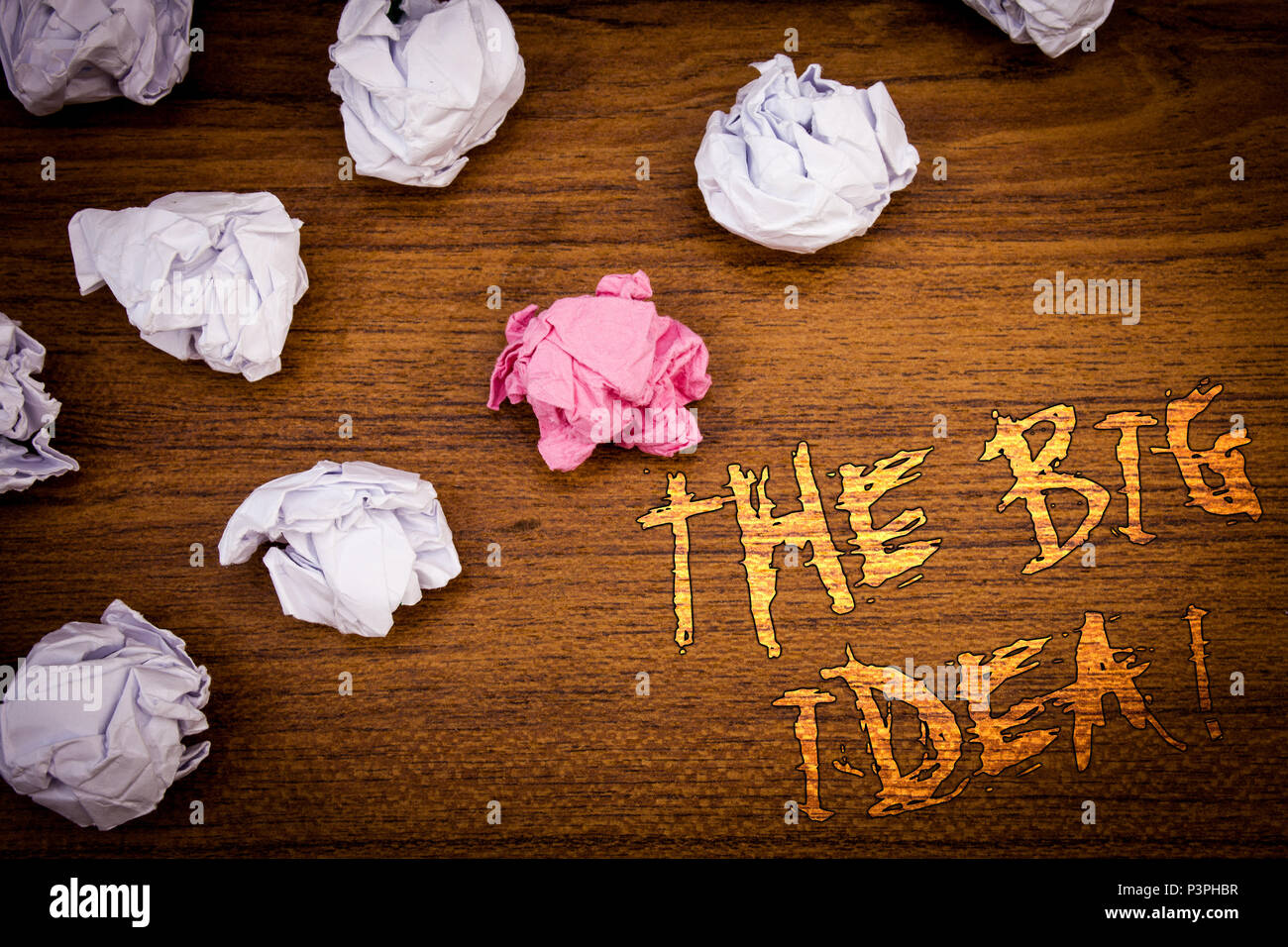 Wordss writing textss The Big Idea Motivational Call. Business concept ...