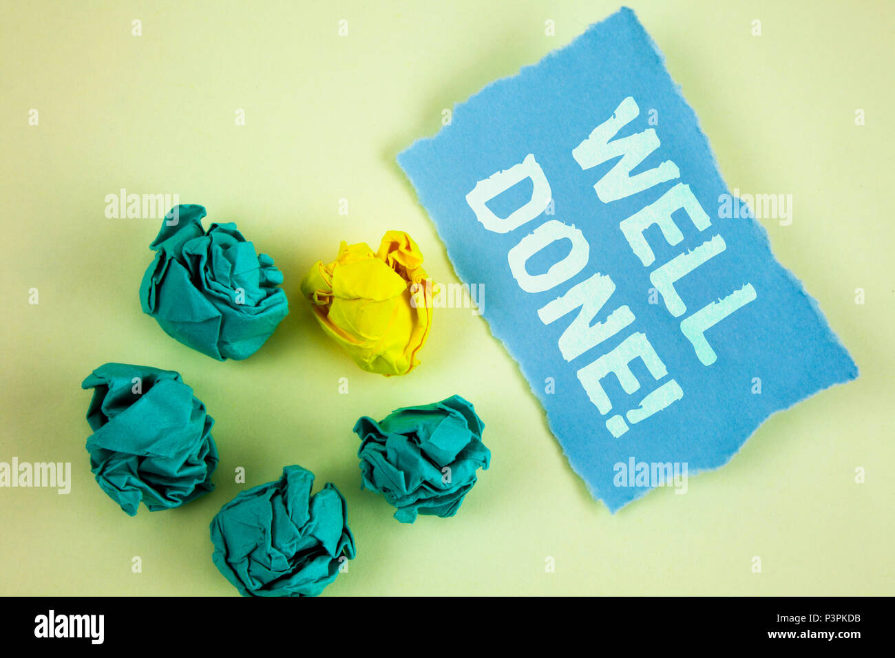 Text sign showing Well Done Motivational Call. Conceptual photo Good ...