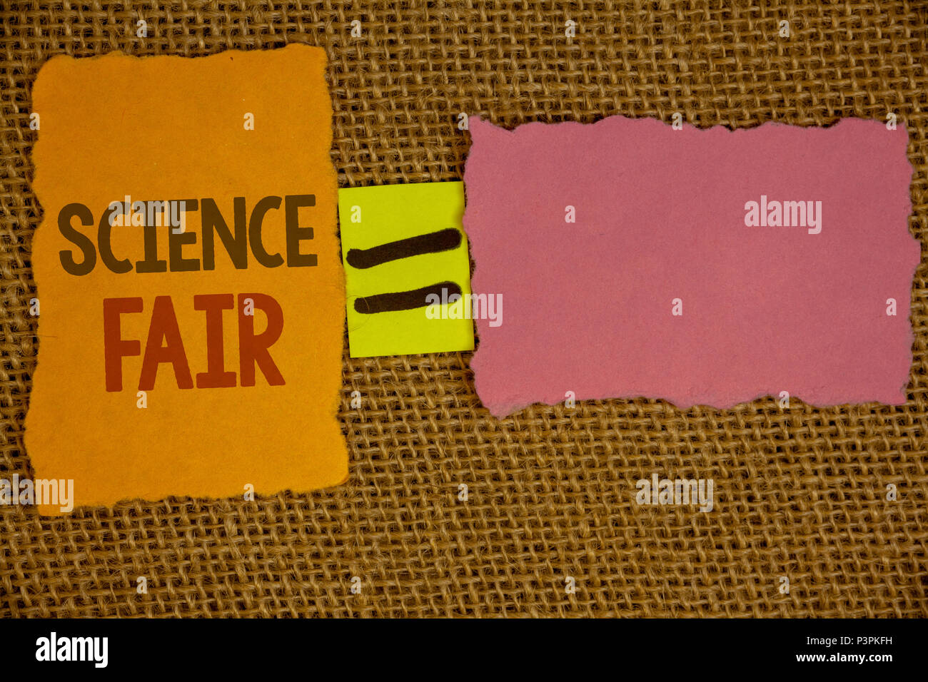 Words writing texts Science Fair. Business concept for School ...