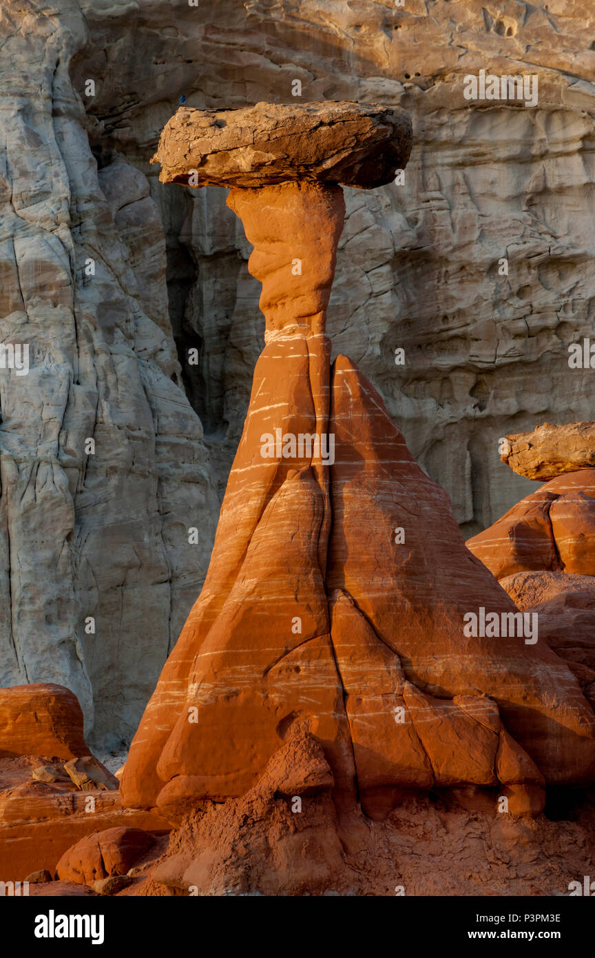 Toadstool rock formation, Grand Staircase-Escalante National Monument ...