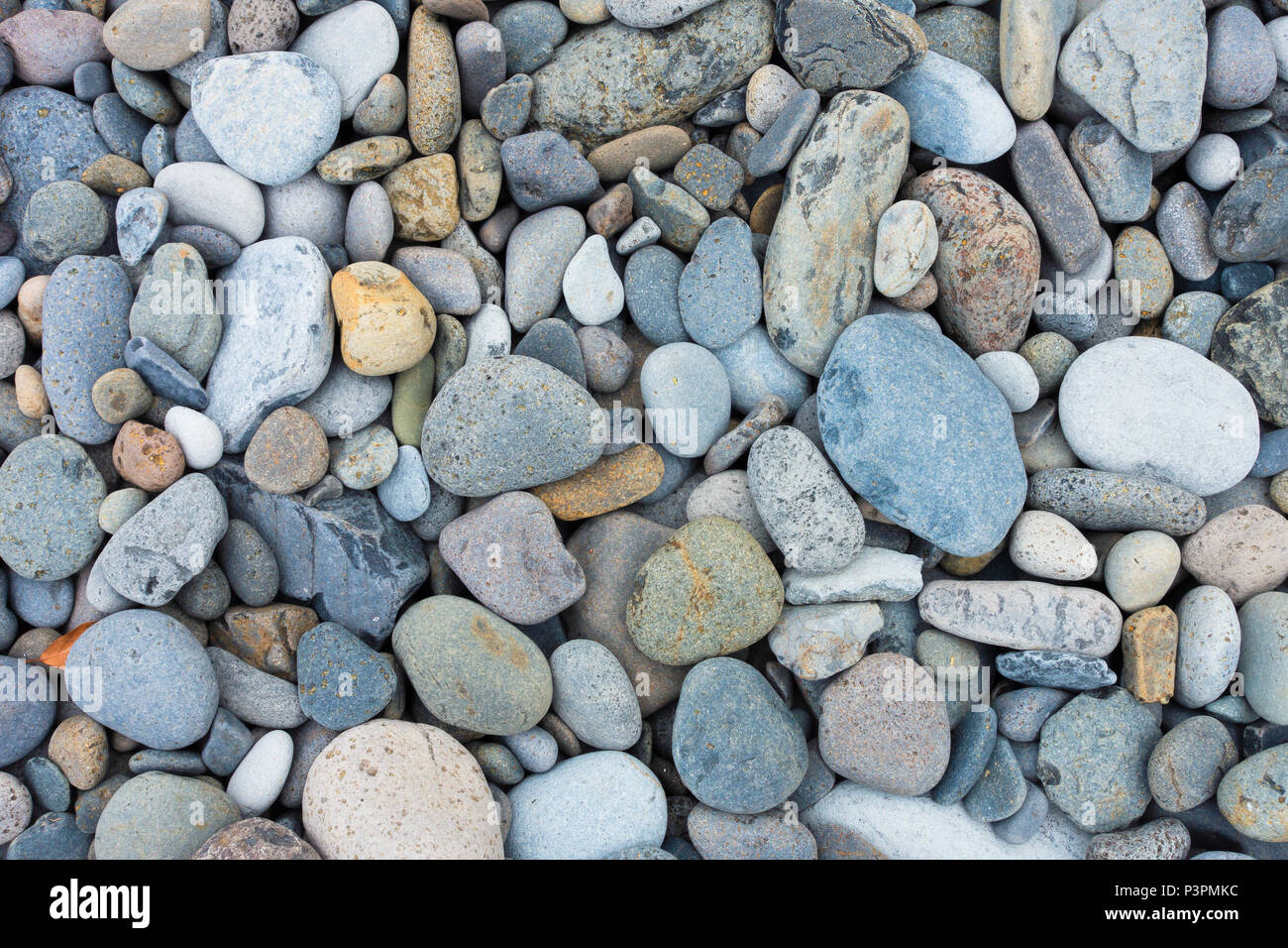 Pebble Stones on a beach in Sao Vicnete Madeira Portugal Stock Photo ...