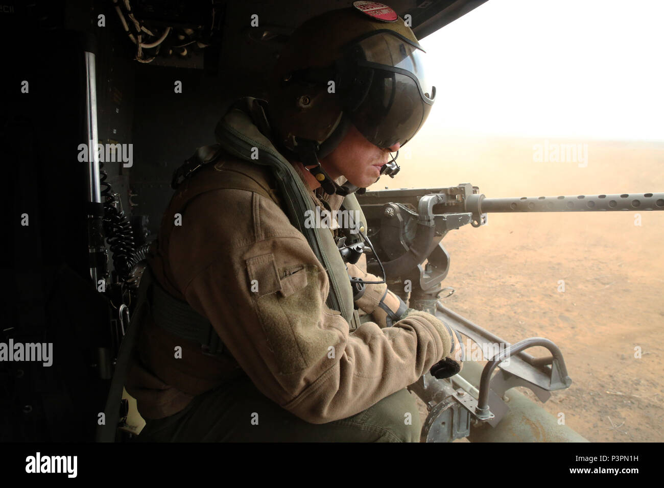 Crew chief with marine light attack helicopter squadron 367 hmla 367 hi ...