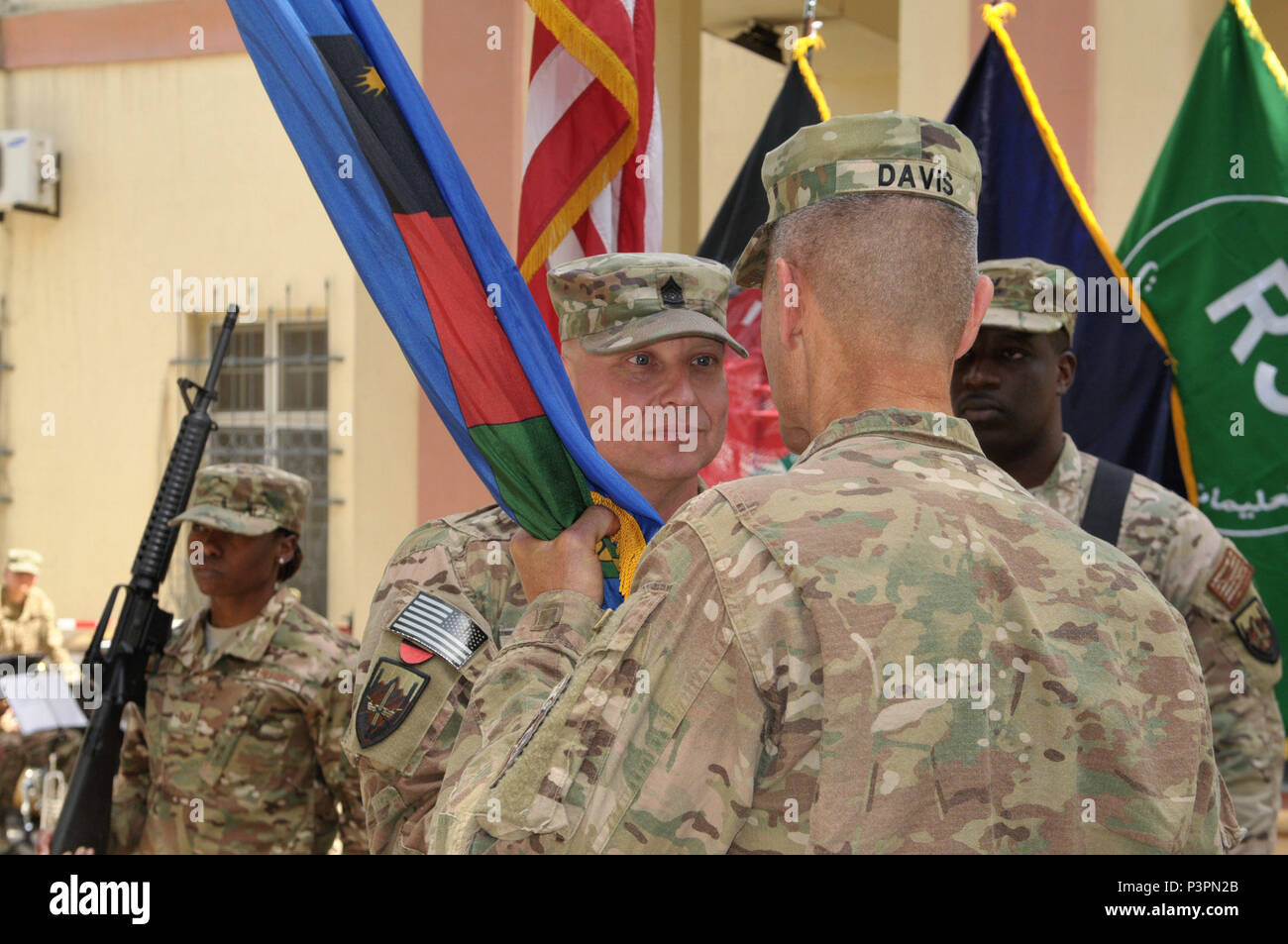 Maj. Gen. Gordon "Skip" B. Davis, Jr. accepts the Combined Security ...