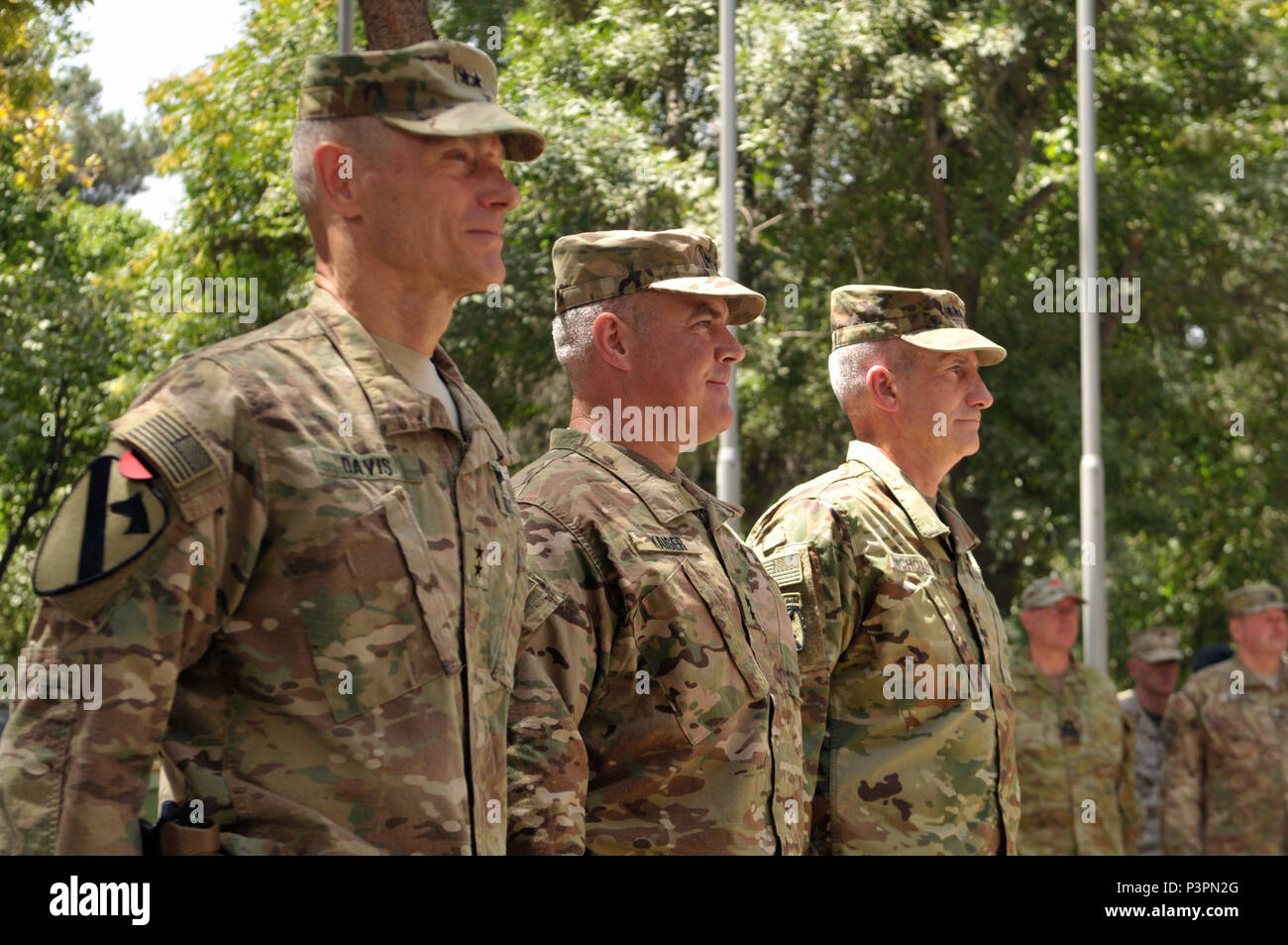 Maj. Gen. Gordon "Skip" B. Davis, Jr., Maj. Gen. Richard G. Kaiser and ...