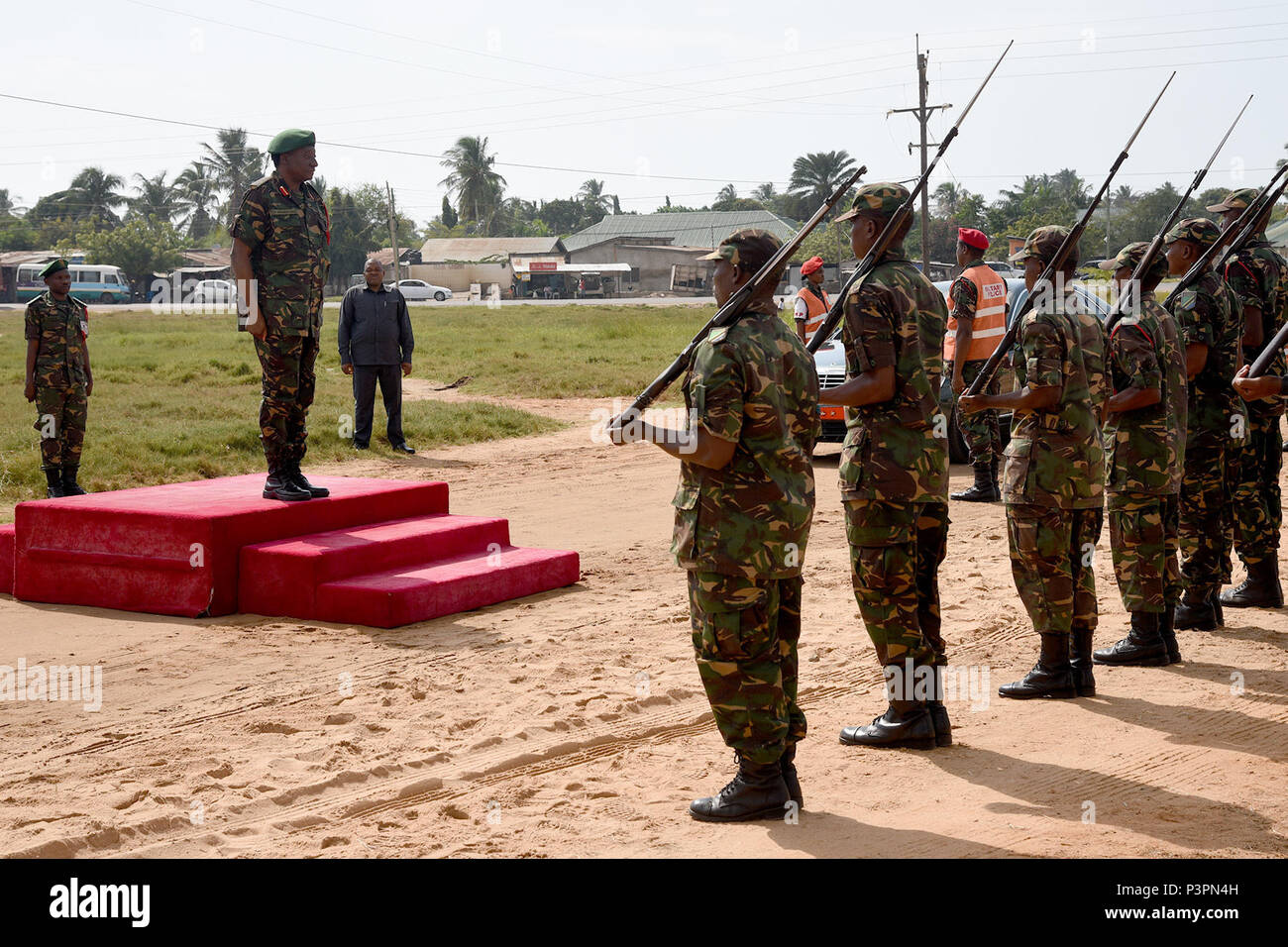 DAR ES SALAAM, Tanzania – Tanzanian Gen. Davis A Mwamunyange, Chief of ...