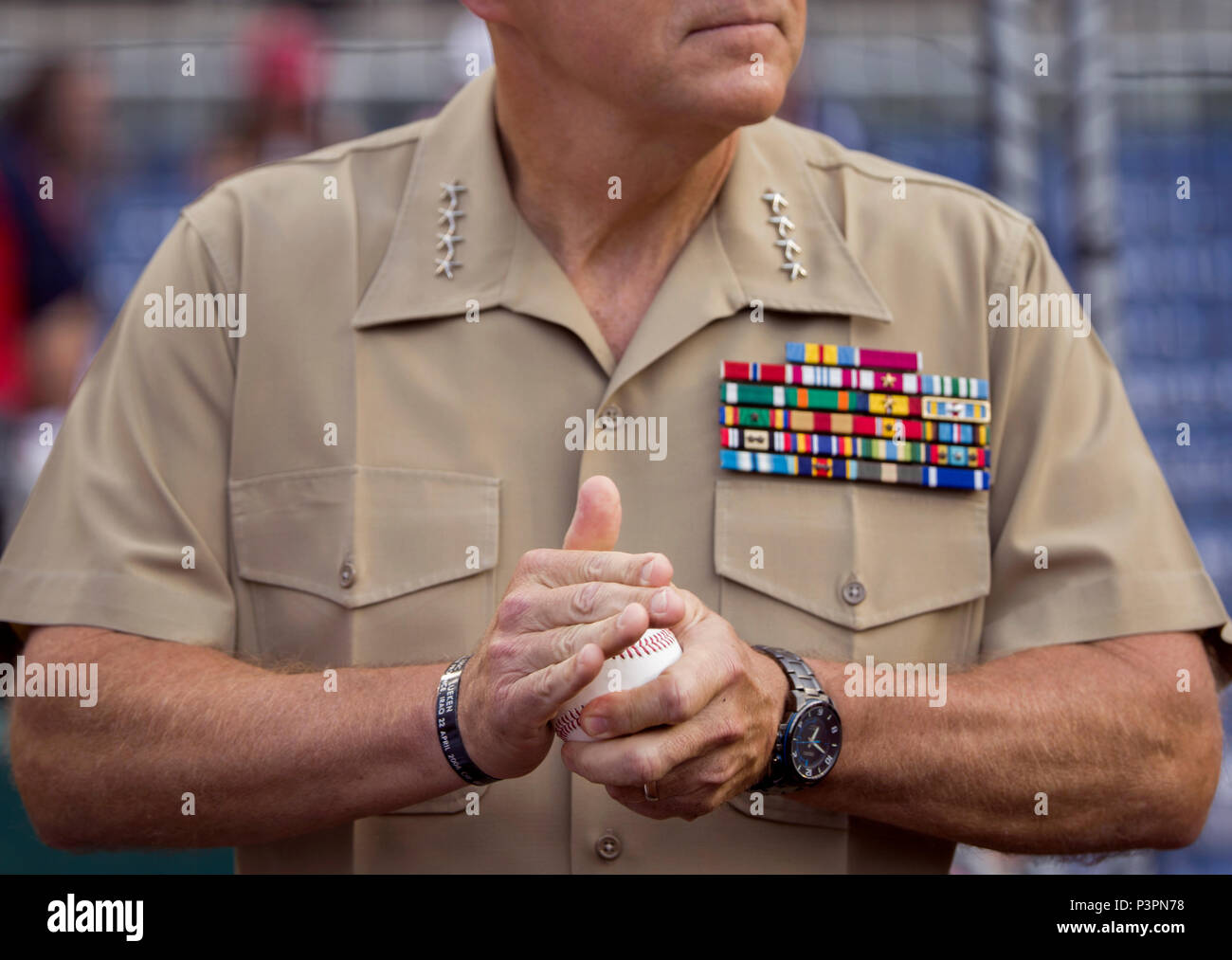 Commandant of the Marine Corps General Robert B. Neller prepares to ...