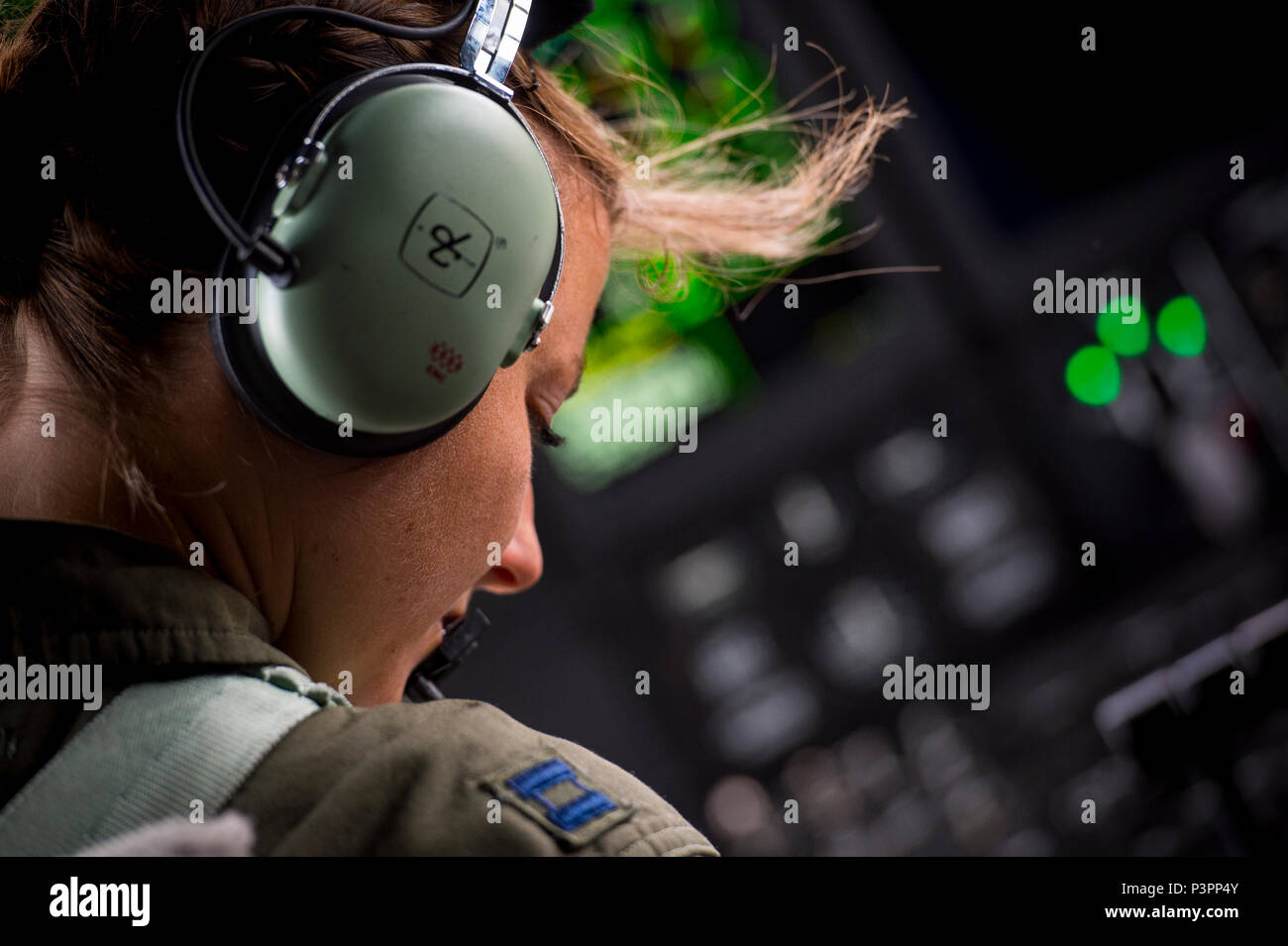 U.S. Air Force Capt. Christy Wise, 71st Rescue Squadron HC-130 J Combat ...