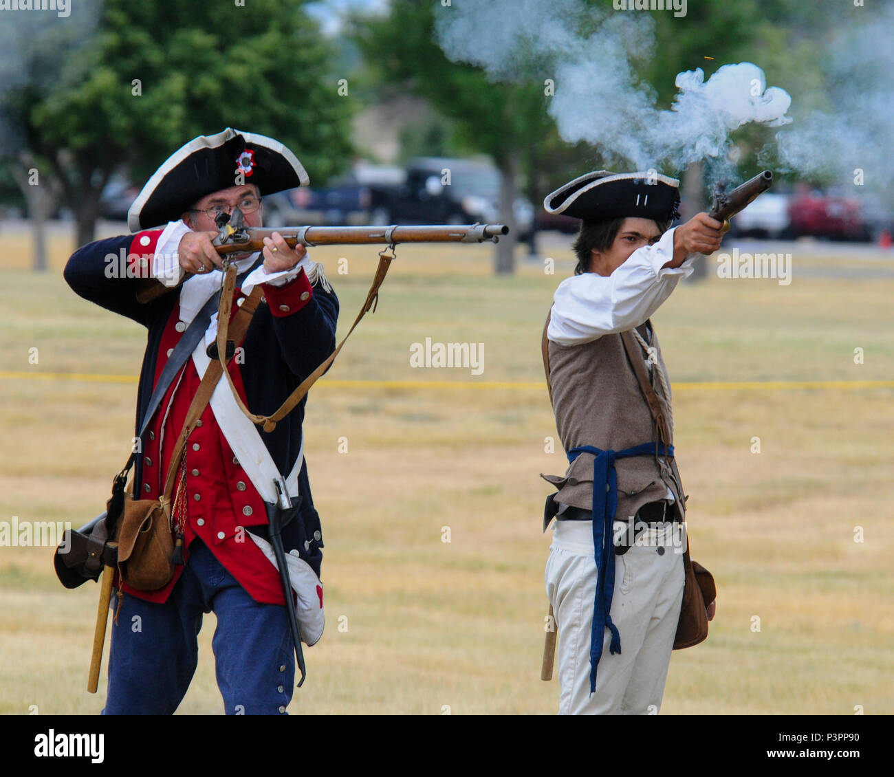 Fire a volley hi-res stock photography and images - Alamy