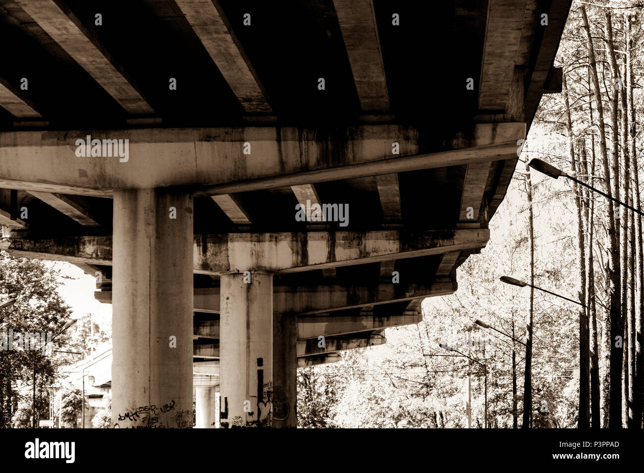 Bridge structure image Stock Photo - Alamy