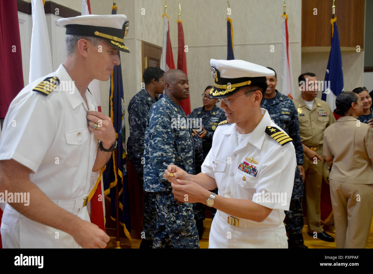 160722-N-XN177-236 YOKOSUKA, Japan (July 22, 2016) – Capt. Jeffery Kim ...
