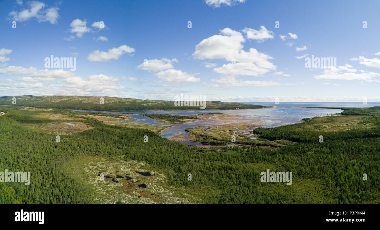 Estuary, Pinware River, Newfoundland, Canada Stock Photo - Alamy