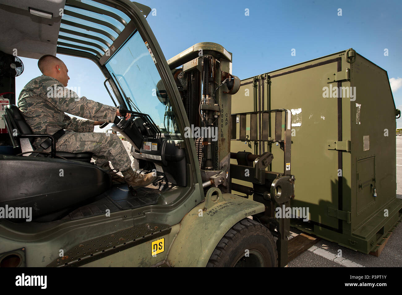 U.S. Air Force Senior Airman Robert Barlow, 18th Logistics Readiness ...