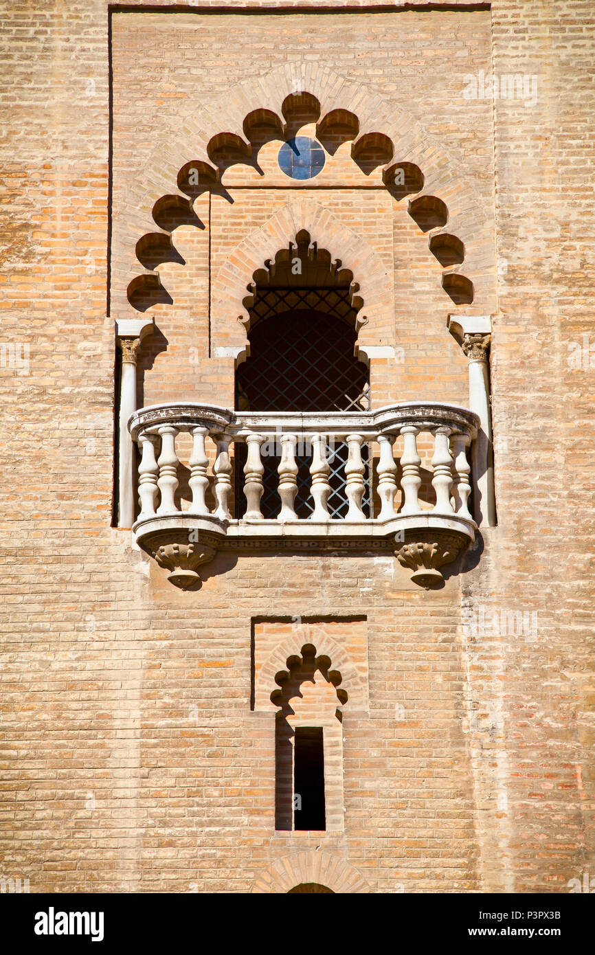 Gothic window in the medieval cathedral of Seville, Spain Stock Photo ...