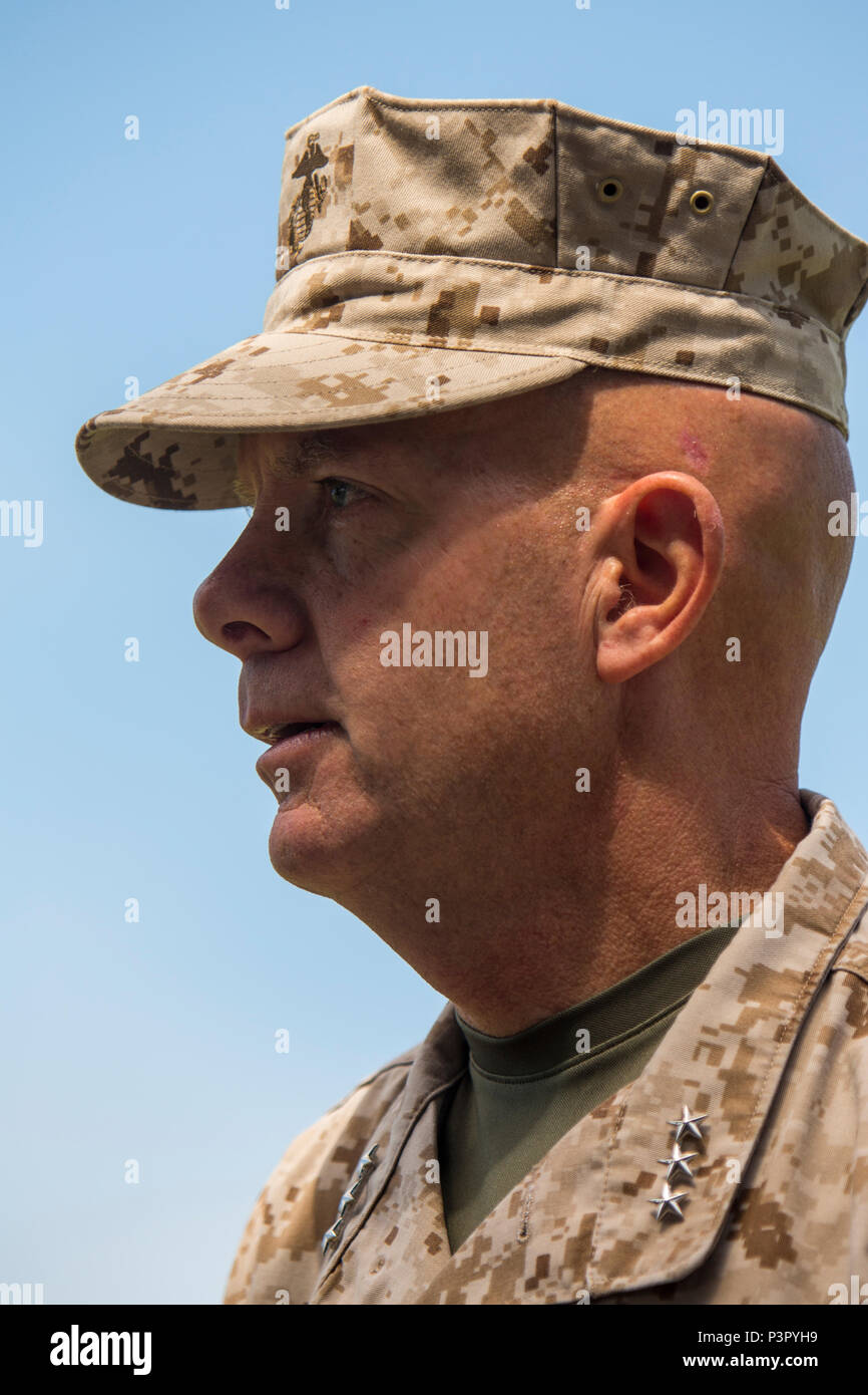 U.S. Marine Corps Lt. Gen. David H. Berger, outgoing Commanding General ...