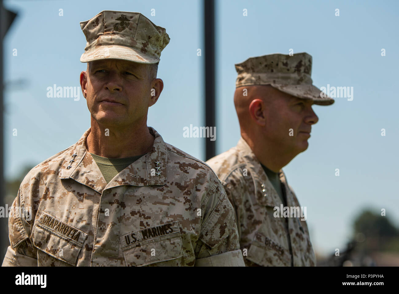 U.S. Marine Corps Lt. Gen. Lewis A. Craparotta and Lt. Gen. David H ...