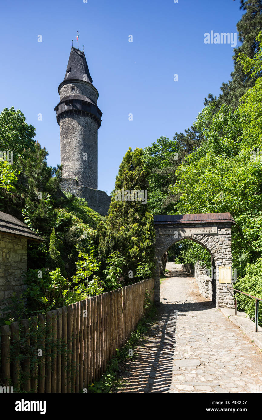 Tower truba of stramberk strahlenberg castle hi-res stock photography ...