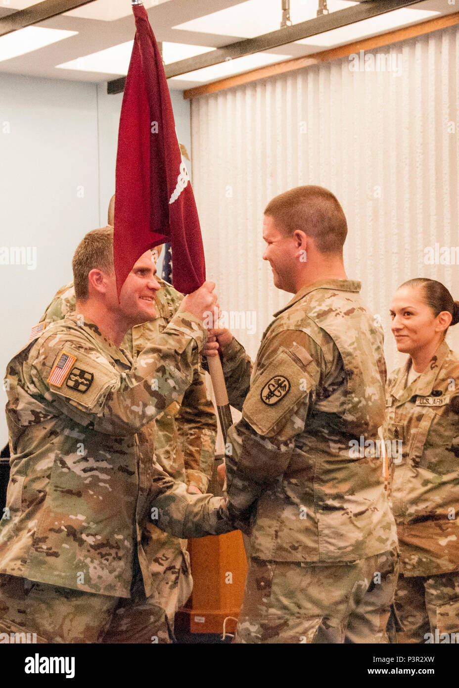 William Beaumont Army Medical Center's C Company, held a change of ...