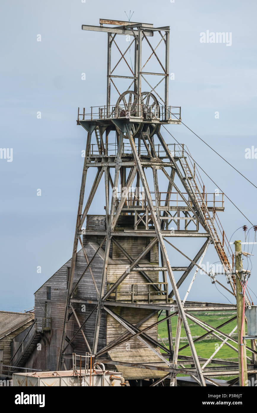 Geevor tin mine, one of the largest preserved mine sites in the UK ...