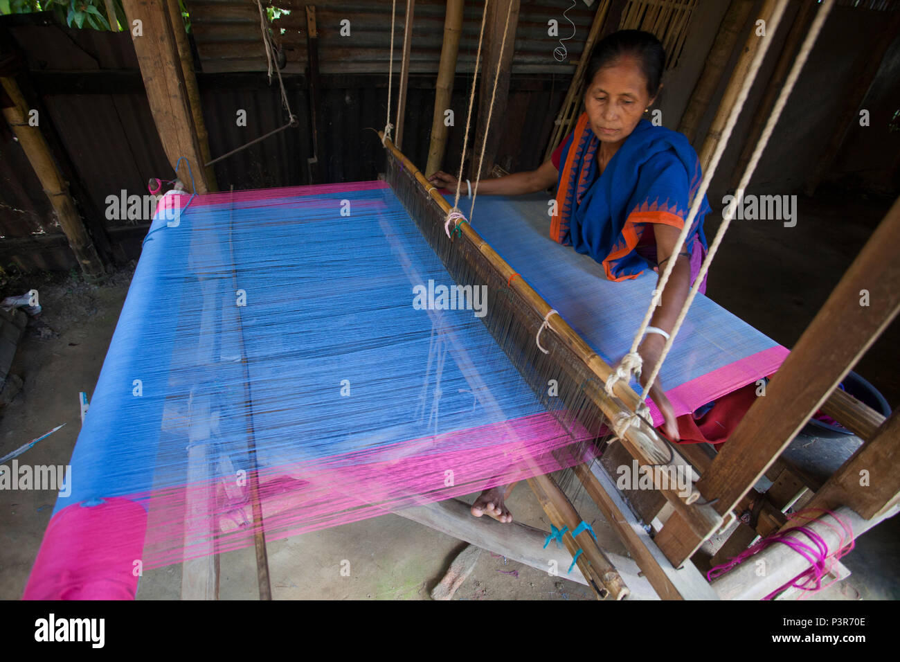 Handloom Weaving Stock Photos & Handloom Weaving Stock Images - Alamy