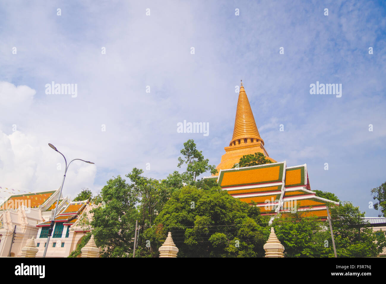 Temple sky and cloud background Stock Photo - Alamy