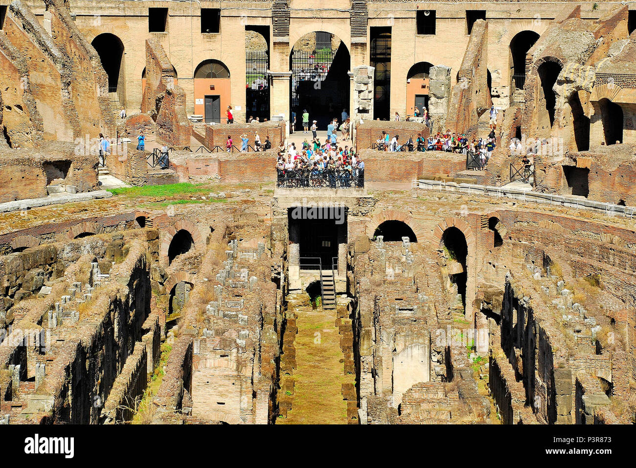 Inner view of the Colosseum, is an elliptical amphitheatre in the ...