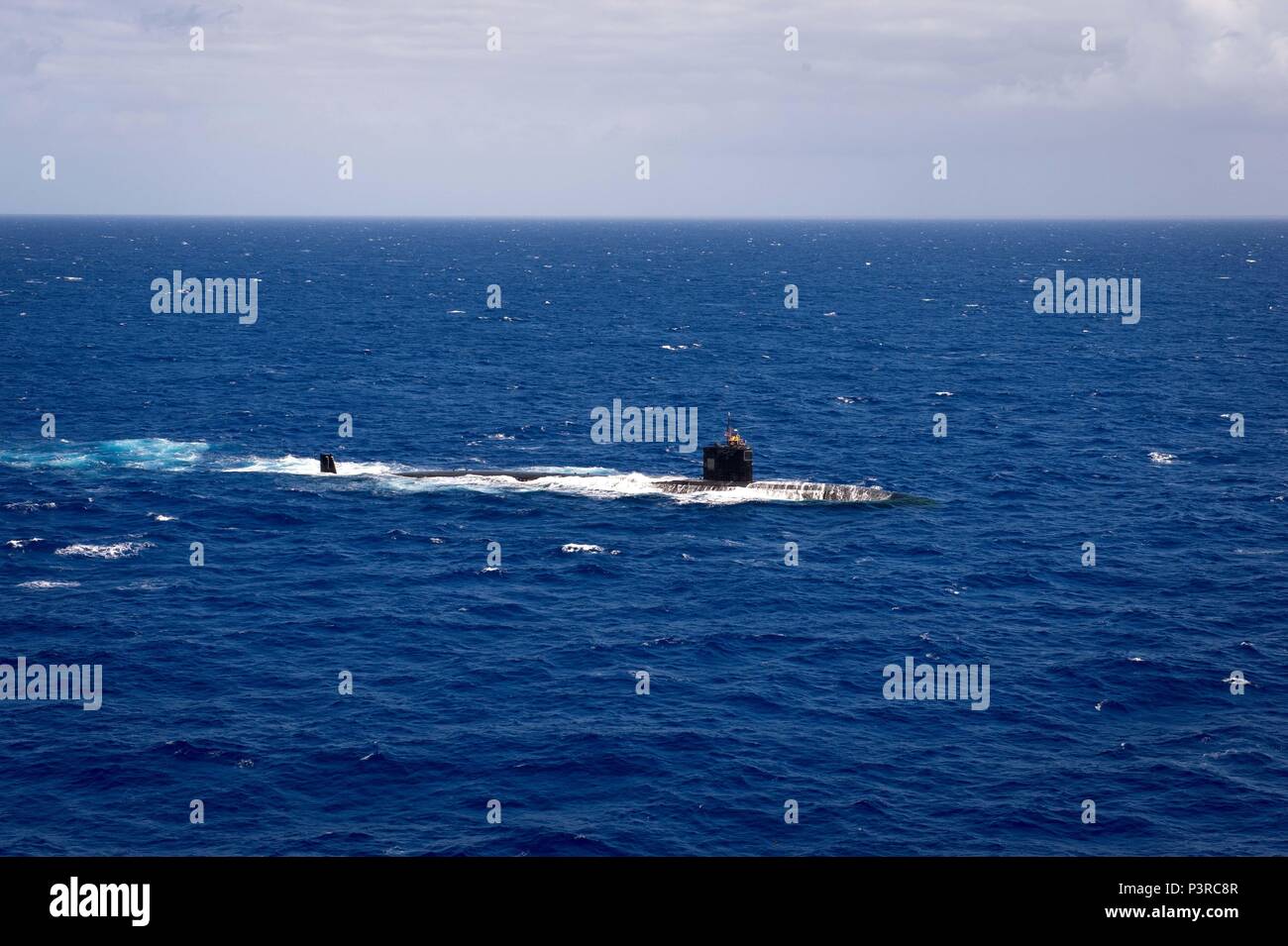 Los angeles class attack submarine uss cheyenne ssn 773 hi-res stock ...