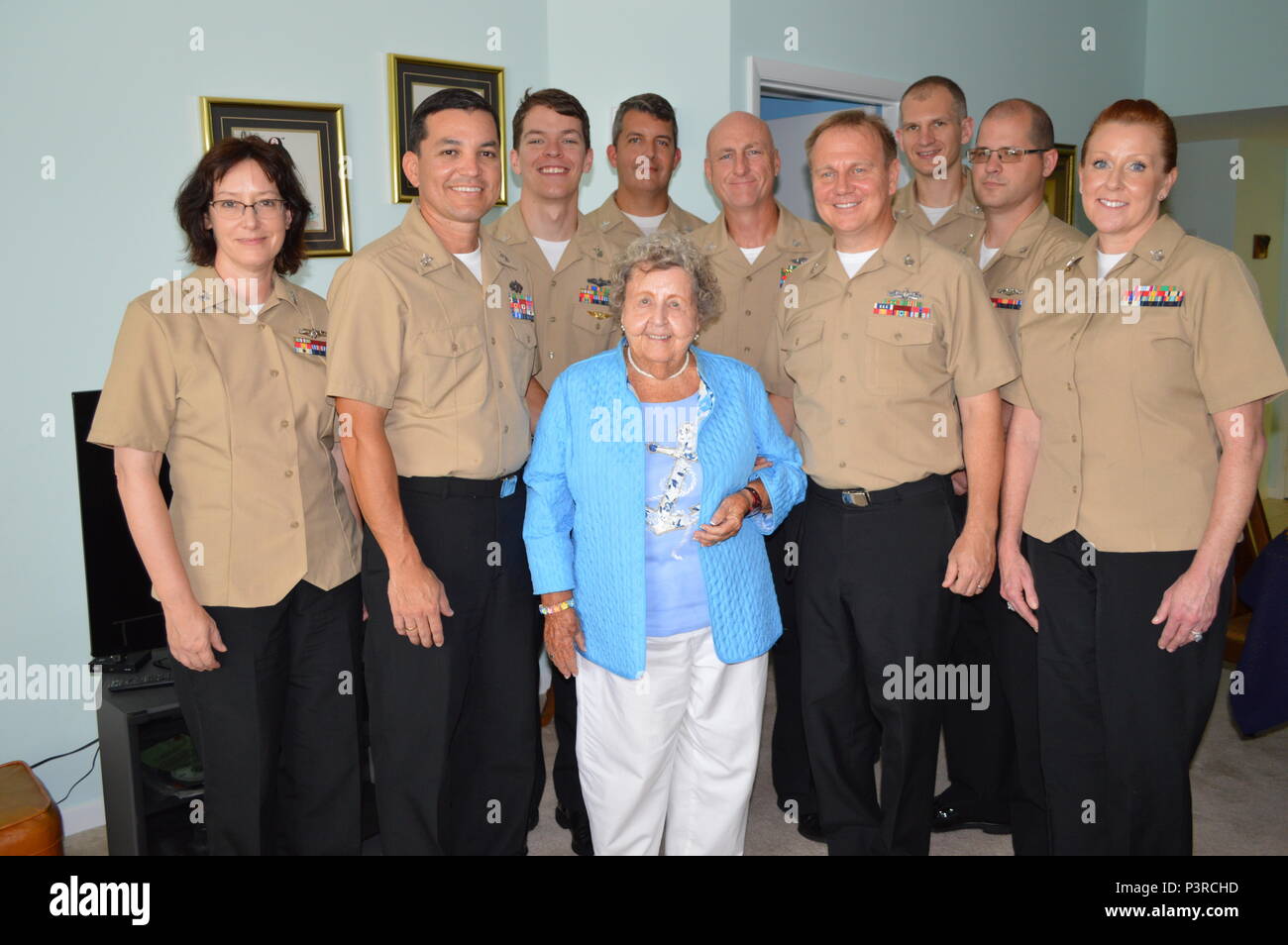 Mrs. Ima Black, the wife of the late Master Chief Petty Officer of the ...