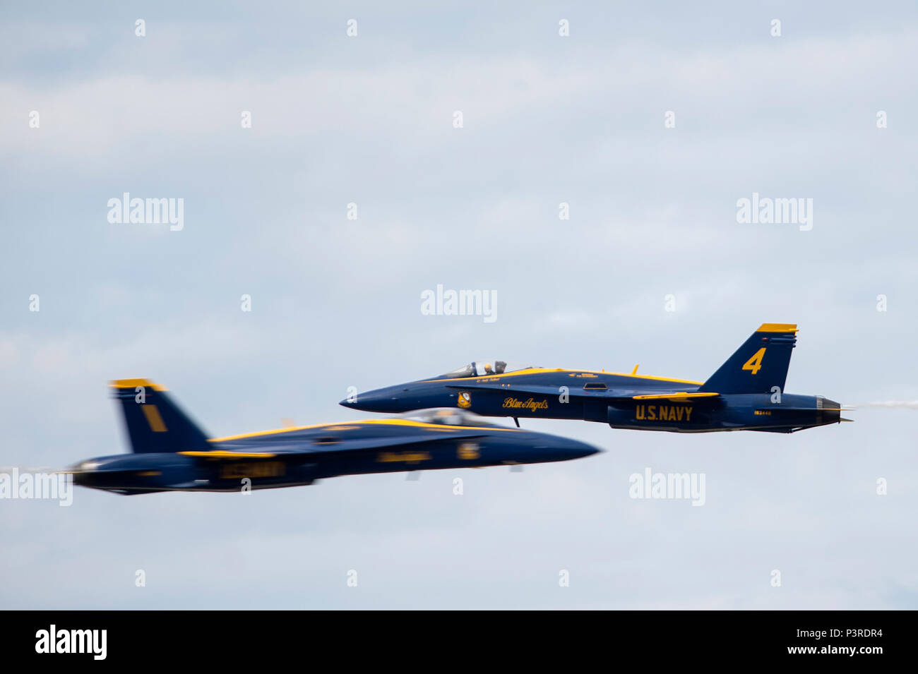 U.S. Navy Cmdr. Ryan Bernacchi, Blue Angels Flight Leader (1), flies ...