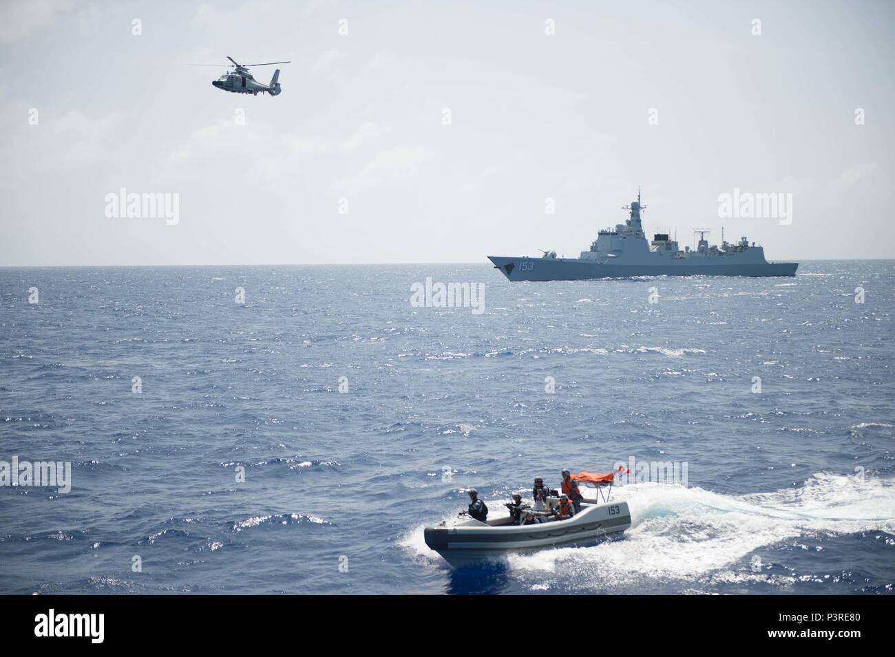 PACIFIC OCEAN (July 20, 2016) - Chinese navy sailors from the guided ...