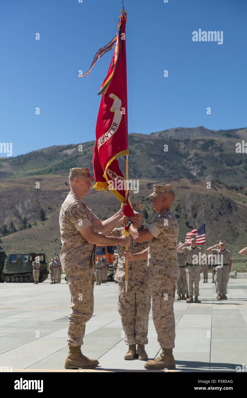 Colonel Scott D. Leonard, outgoing commanding officer, Marine Corps ...