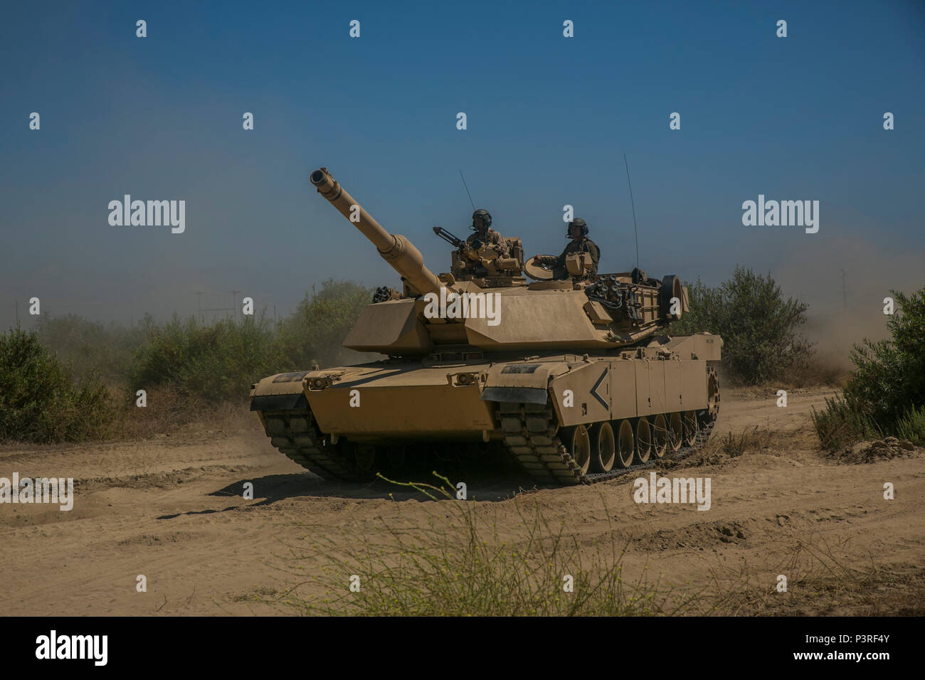 Marines with Company A, 4th Tank Battalion, 4th Marine Division, Marine ...