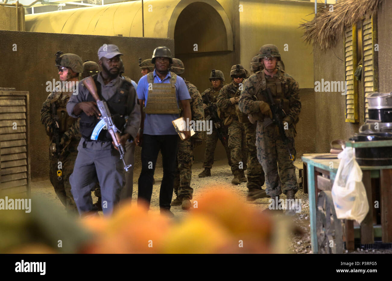 Marines with 3rd Battalion, 6th Marine Regiment, patrol with local ...