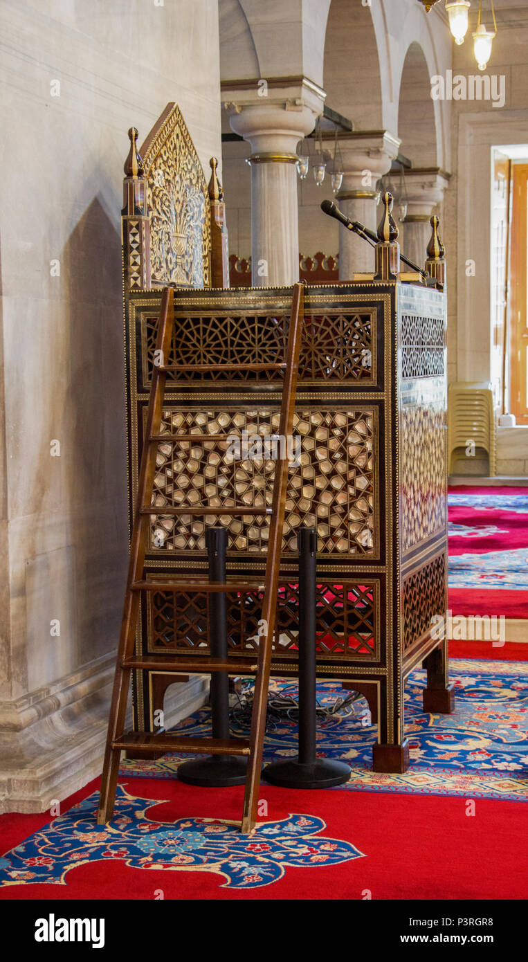 Minbar (pulpit) in the mosque wood hi-res stock photography and images ...