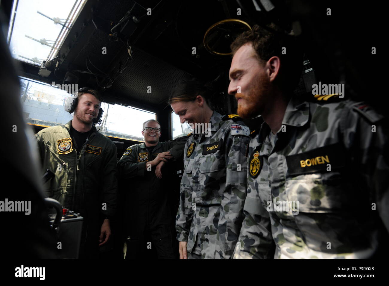 Landing signal officers platform hi-res stock photography and images ...