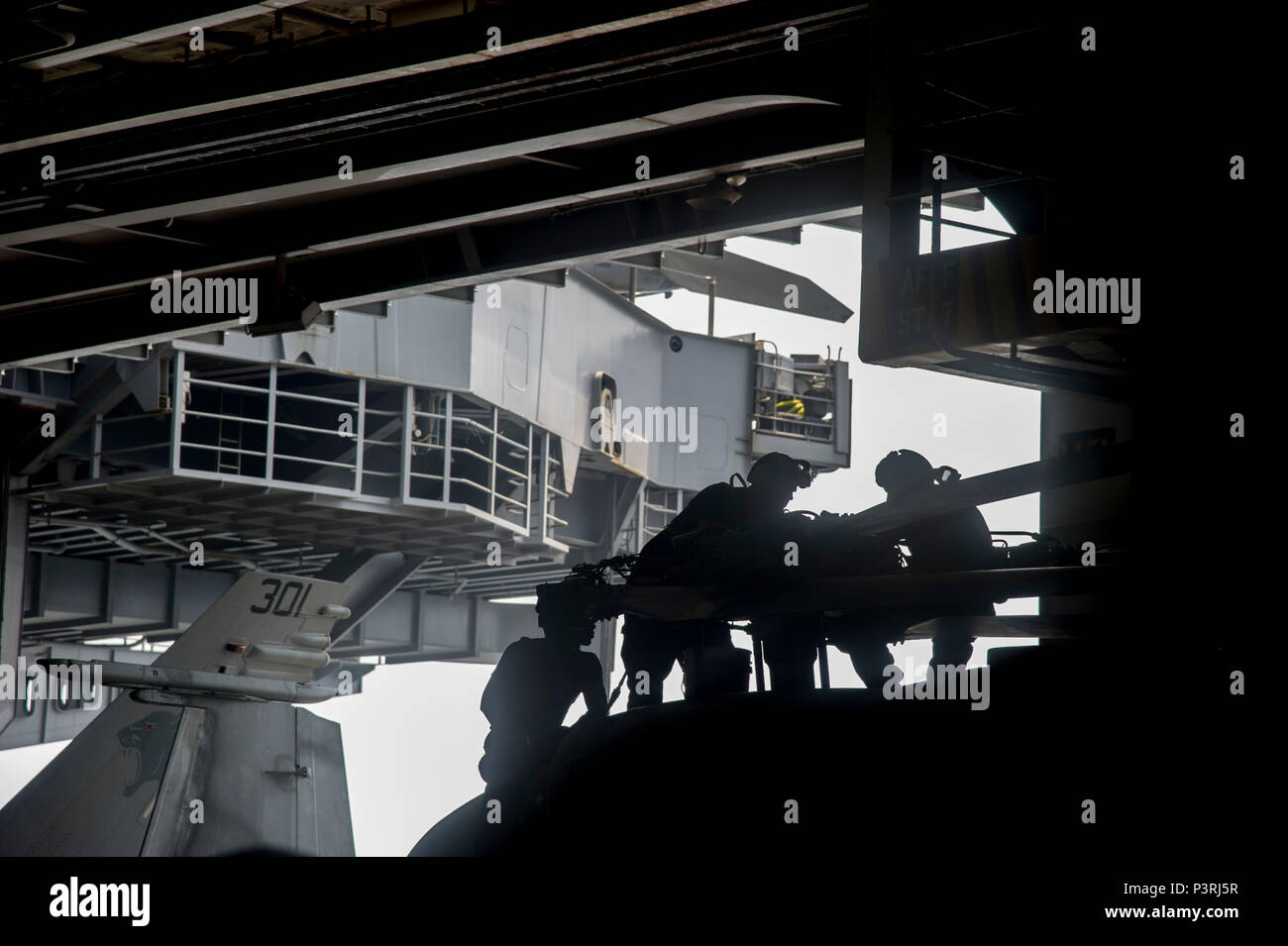 160727-N-WC455-043 ARABIAN GULF (July 27, 2016) – Sailors troubleshoot ...