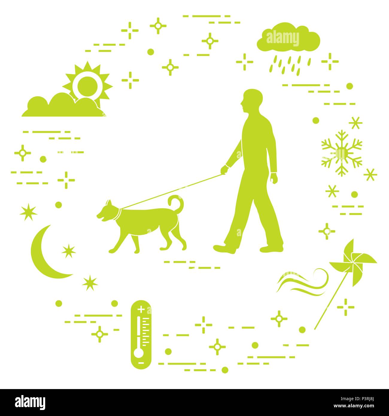 Dog weather thermometer hi-res stock photography and images - Alamy