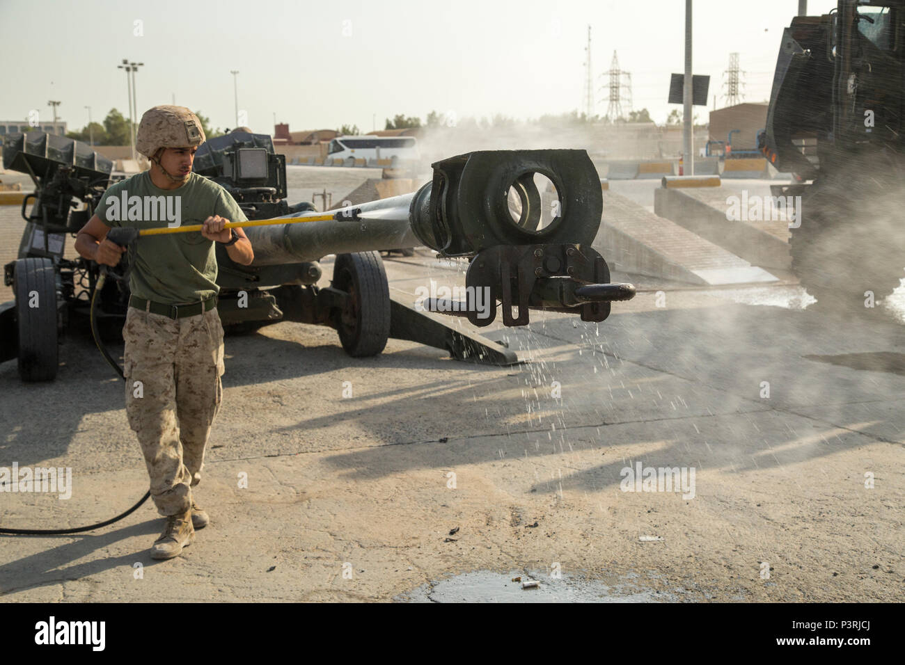 160702-M-PC554-052 Kuwait (July 2, 2016) A U.S. Marine with the 13th ...