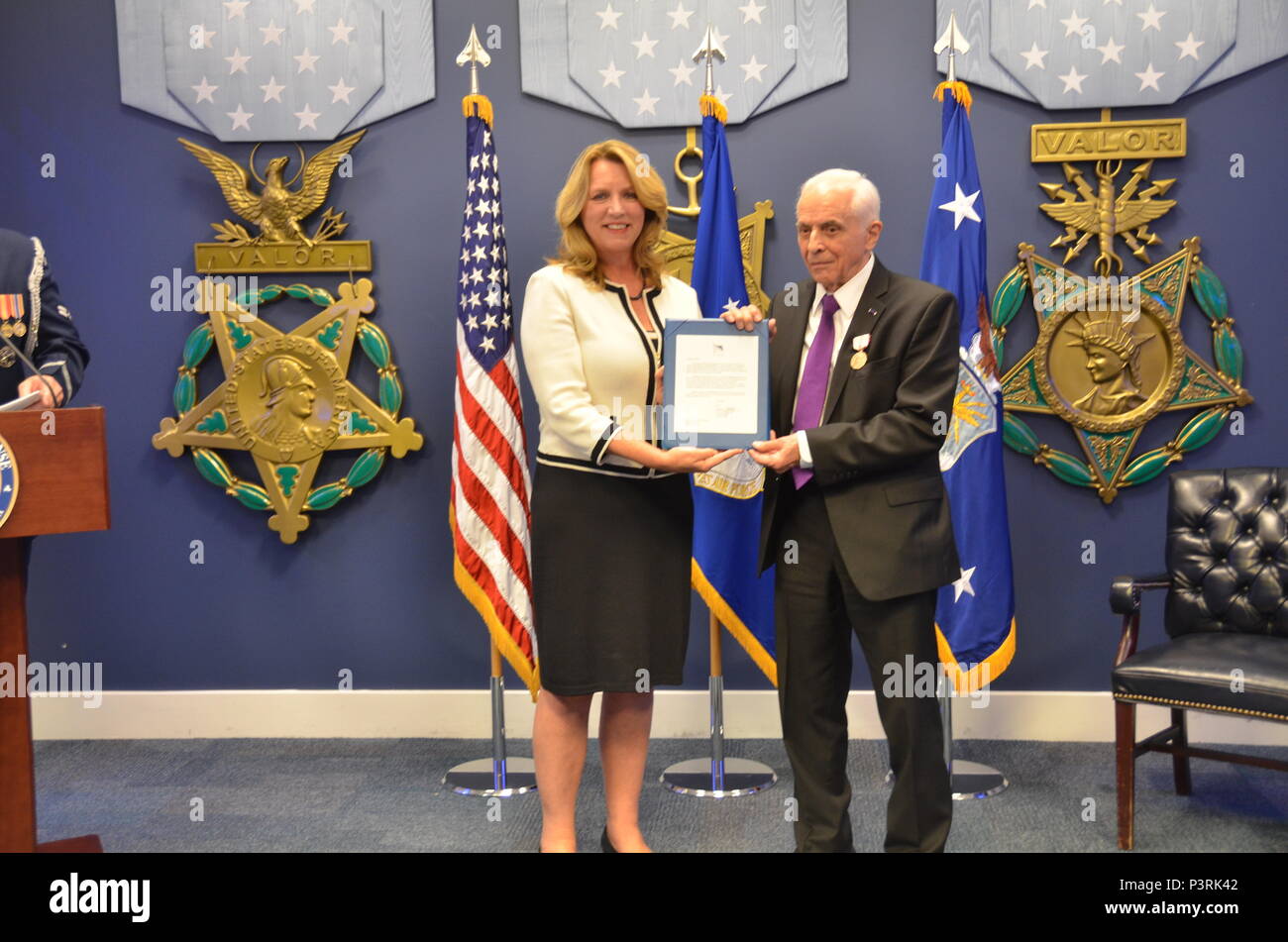 Deborah Lee James, Secretary of the Air Force, honors Anthony Duno for ...